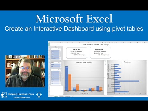 Create an Interactive Excel Dashboard with Pivot Tables, Slicers, and Charts