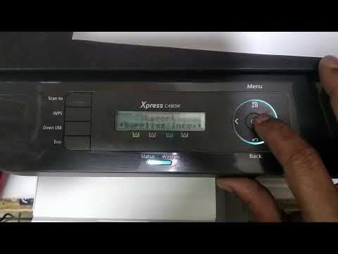 Samsung Xpress C480W Check Toner Level Without Computer