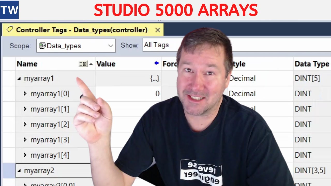 Studio 5000 Arrays.  1, 2, and 3 Dimensional Arrays
