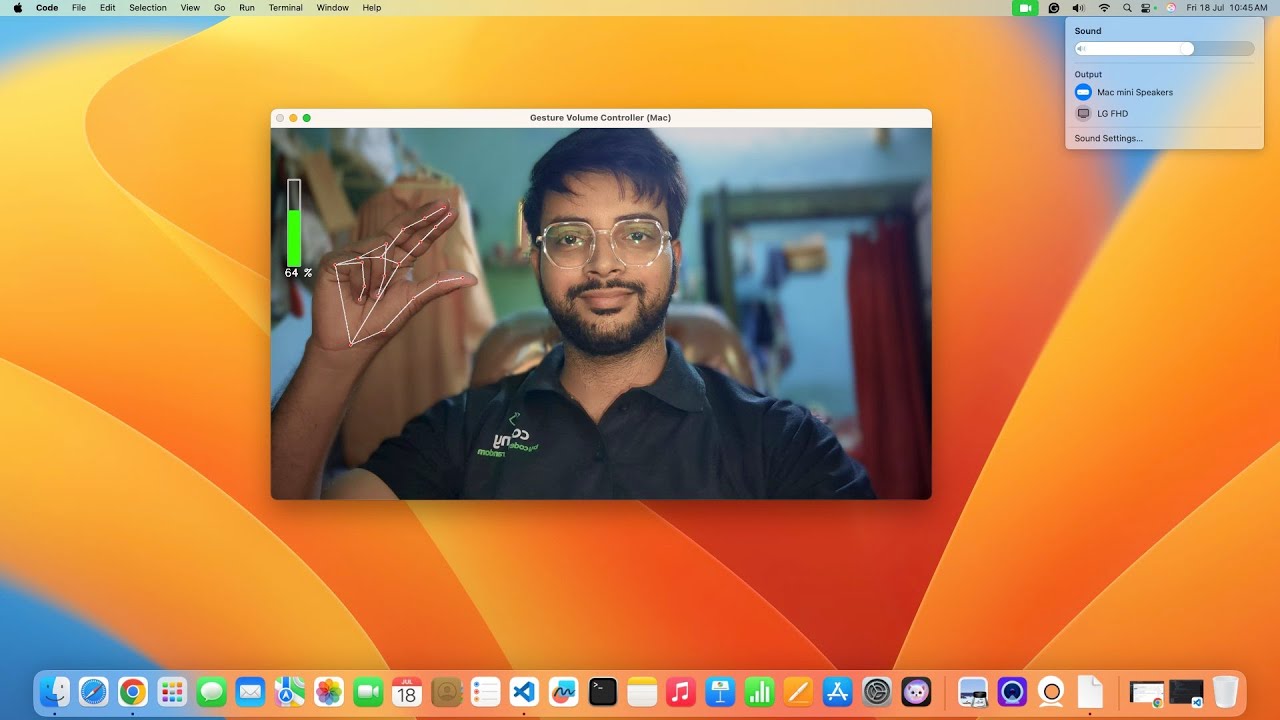 Control PC Volume Using Hand Gestures with Python via OpenCV