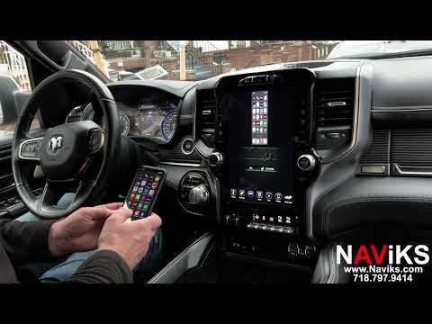 Fits 2019+ RAM Uconnect (8.4" or 12") HDMI Video Interface Smartphone Mirroring iPhone & Android