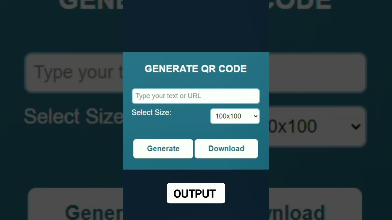 QR Code Generator Using JavaScript | QR Code Generator