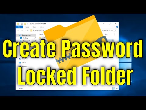 Create Password Locked Folder In Windows 10 - Keep Files Safe!