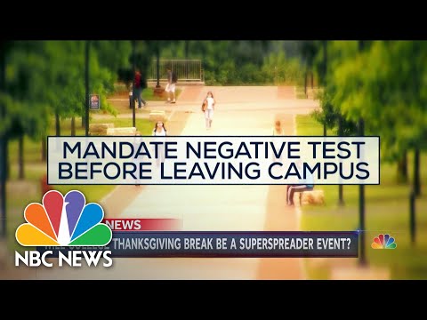 College Students and Thanksgiving: Is It Safe For Them To Go Home? | NBC Nightly News