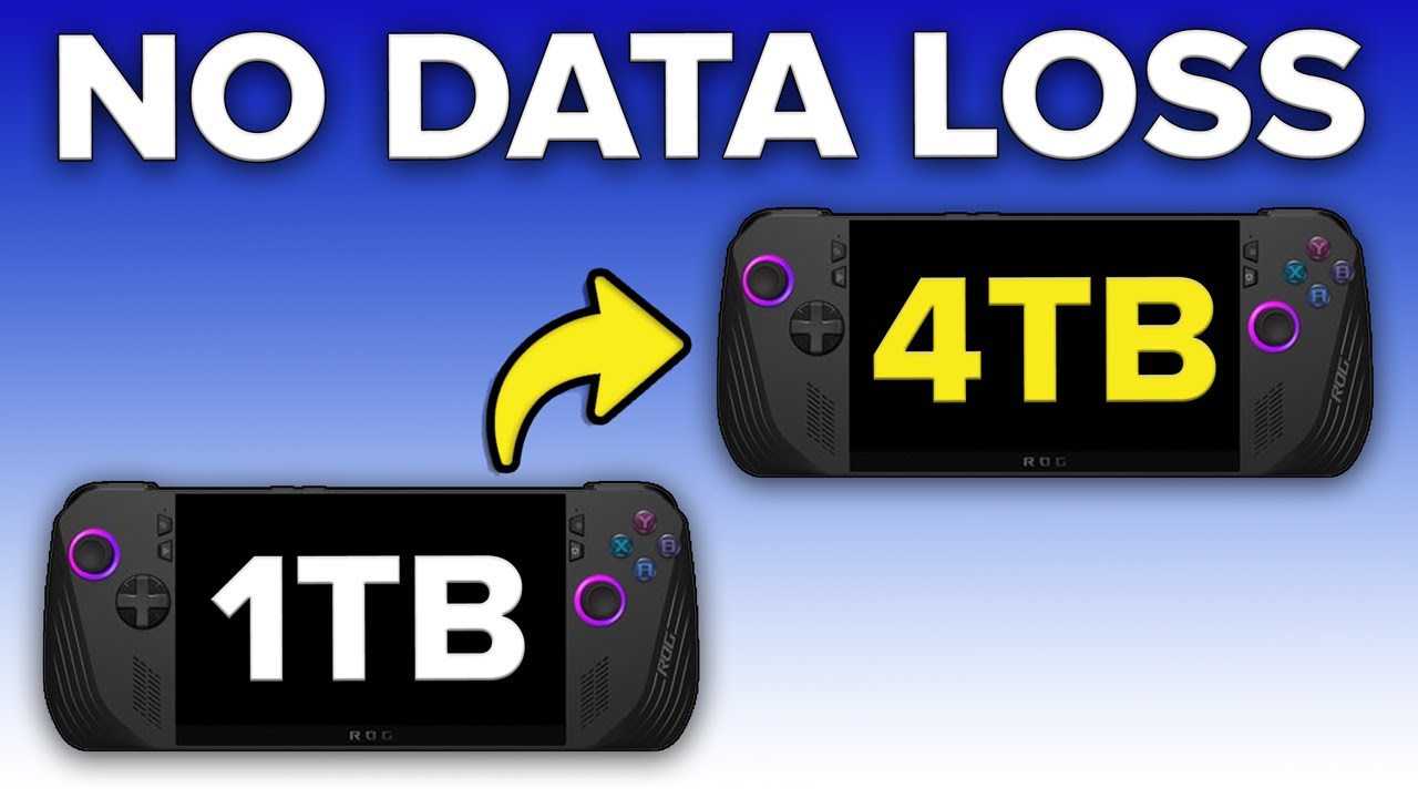 Upgrade the ROG Ally's SSD WITHOUT Starting Over (including Xbox Ally's!) 