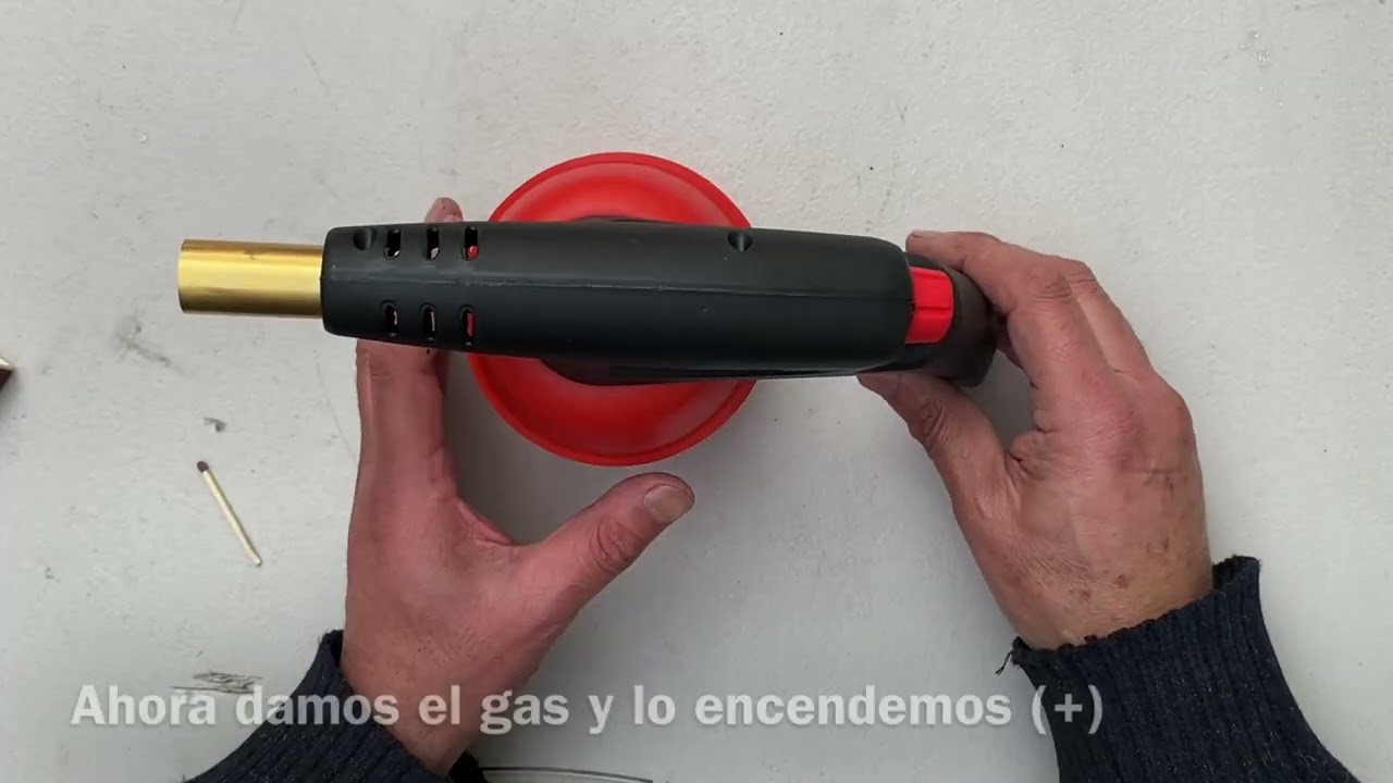 Como instalar gas butano en soplete