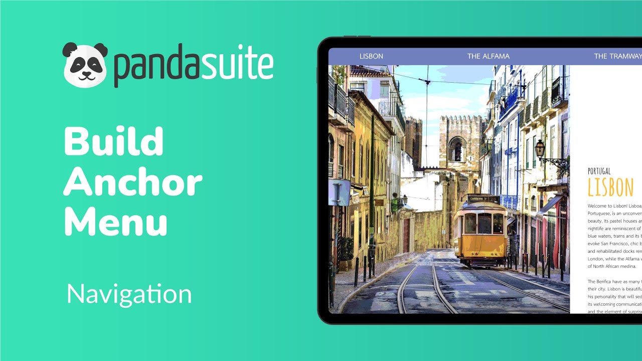 Build Anchor Menu / Add Anchor Navigation Links with PandaSuite