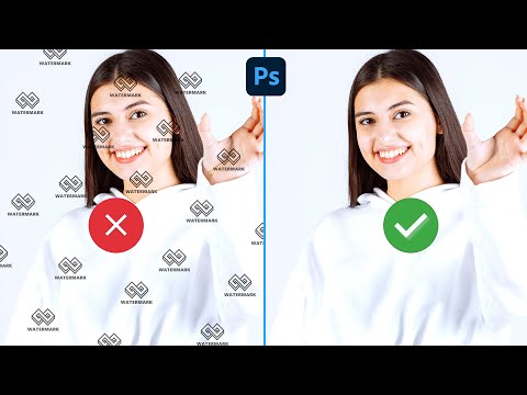 1min Tutorial Remove Watermarks in Photohop