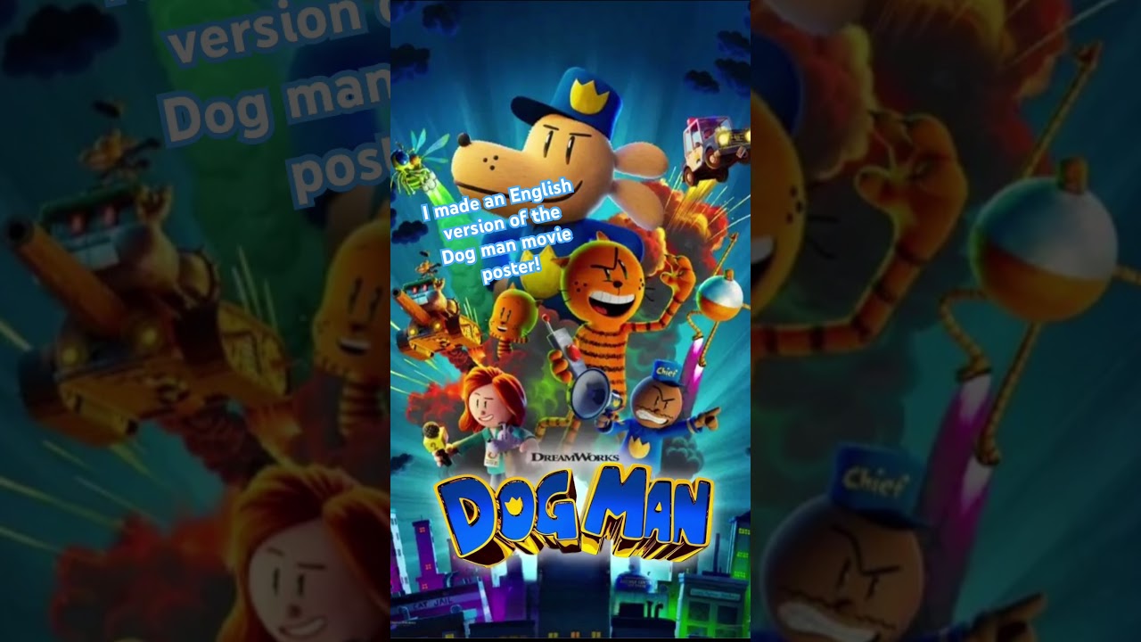 Dog Man Movie Poster #shorts #viral #dogman #dogmanmovie