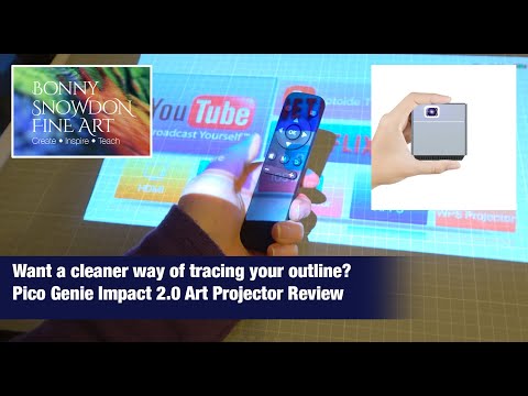 Sick of using messy tracing methods in your art? Pico Genie Impact Art Projector Review