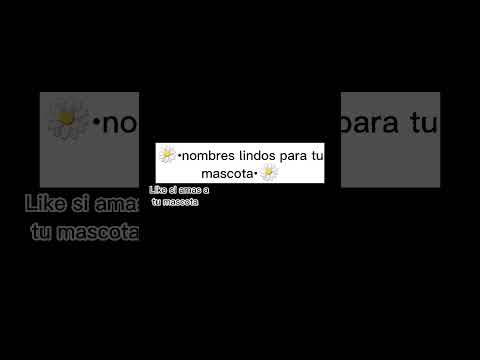 😗nombres lindos para tu mascota😗 {parte 1?}#original #nombres #TinitaUwU #ideas