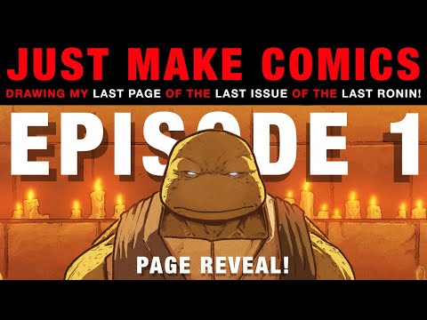 1 - DRAWING TMNT LAST RONIN comic BEGINS! MY LAST PAGE / ISSUE - BEN BISHOP ARTIST VLOG