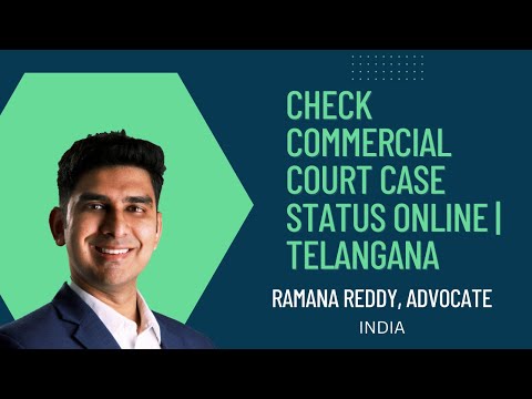 How To Check Case Status Pending Before The Commerical Court | Telangana