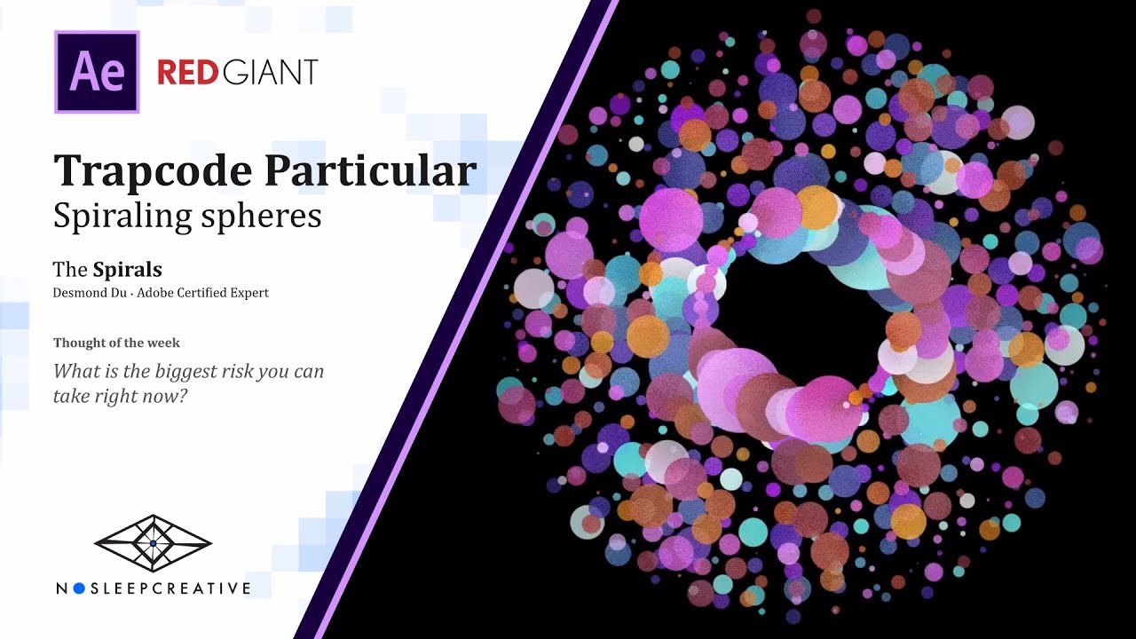 Spiral Particles After Effects Tutorial with Trapcode Particular