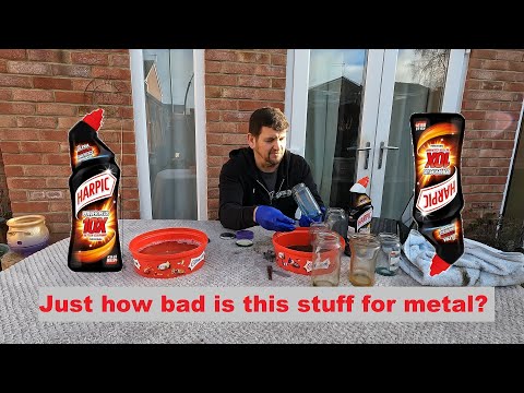 Is Harpic really that bad for metal?