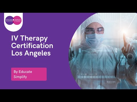 IV Therapy Certification Los Angeles