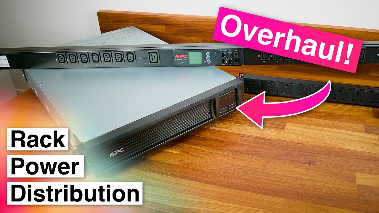 Overhauling My Rack Power Distribution Setup! - APC Smart-UPS & Managed PDU!