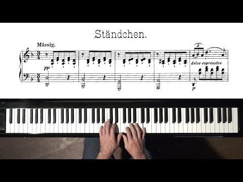 Schubert "Ständchen" (Serenade) FREE Sheet Music - P. Barton FEURICH piano