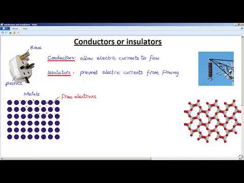 GCSE PHYSICS - ELECTRICITY THEORY - LESSON 5 - conductors and insulators
