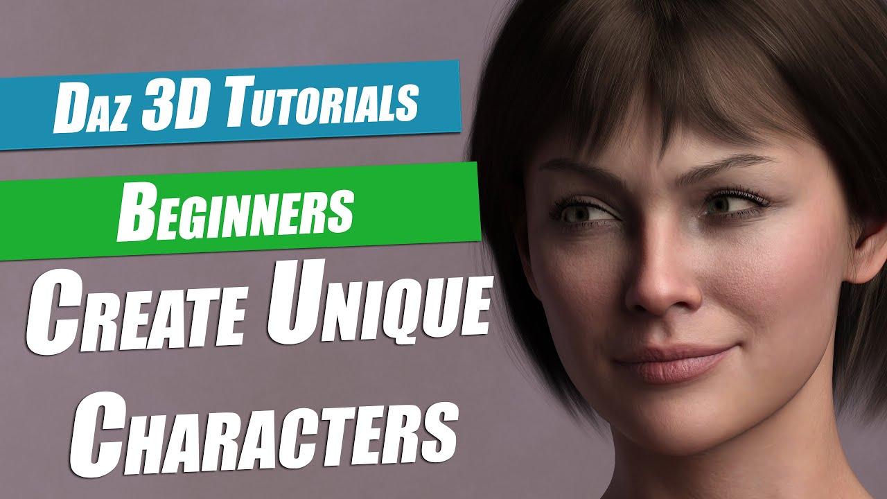 Daz 3D Beginners Tutorial : Building Custom Characters