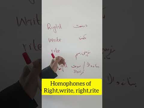 Homophones of write,right,rite,and wright