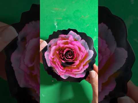 The most realistic flower coaster πΊ Itβs a different technique #shorts #subscribe #resin #flowers