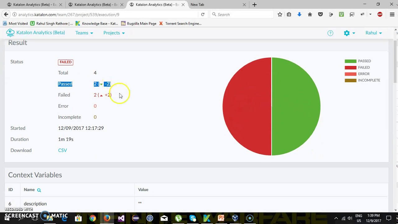 30. Katalon Studio || Katalon Analytics || Report Analysis