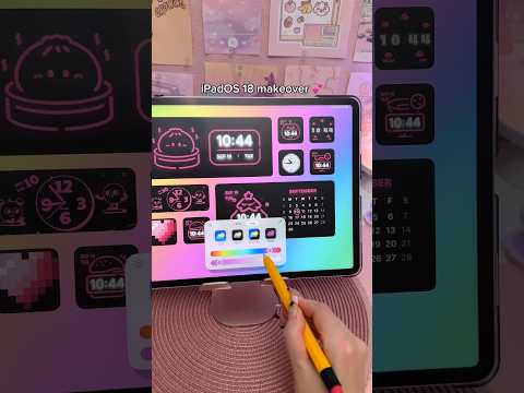 iPadOS 18 makeover 💖 new tint feature | aesthetic homescreen | iOS 18 widgets | iPad setup