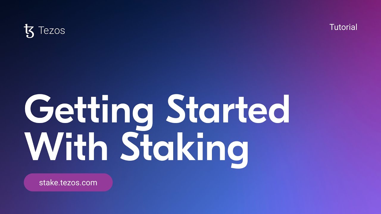 Tezos Staking Tutorial #1 | Getting Started With Staking
