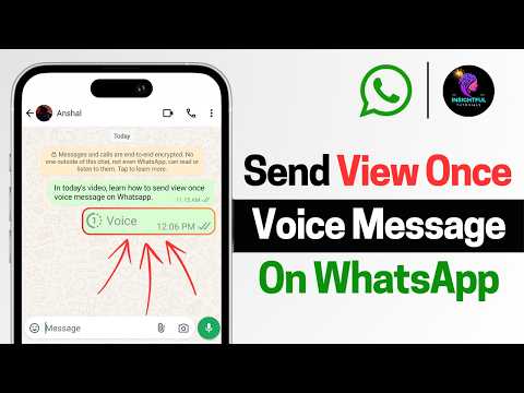 How To Send View Once Voice Message on WhatsApp (2024) | WhatsApp Disappearing Voice