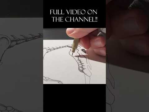 How do I draw the skeleton of a bizarre monster | Toccata and Fugue in D Minor #skeleton