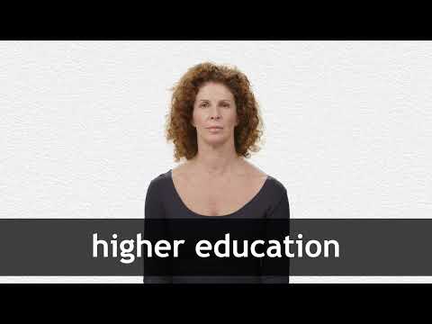HIGHER EDUCATION definition and meaning | Collins English Dictionary
