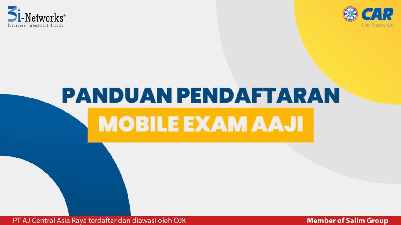Panduan Pendaftaran || Mobile Exam AAJI