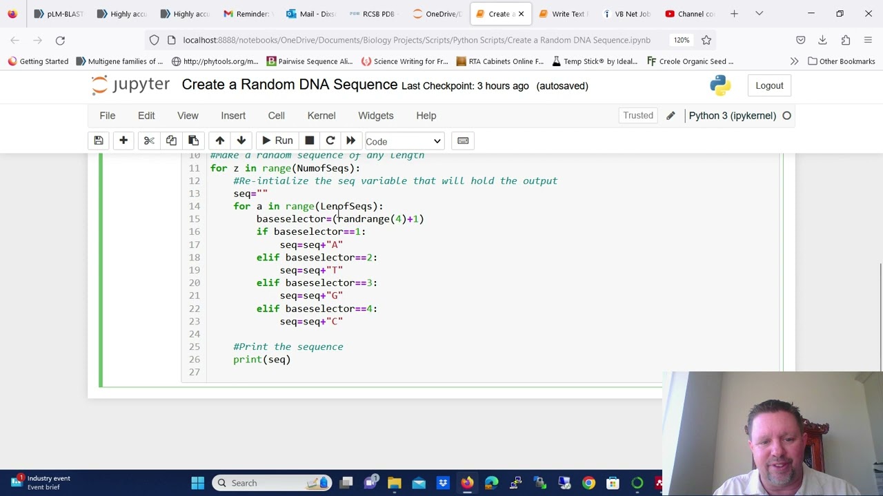 Create Random DNA Fragments Using Python