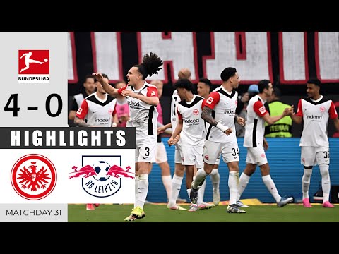 Eintracht Frankfurt gegen RB Leipzig 4 - 0 | HIGHLIGHTS & GOALS | Bundesliga 2024/25