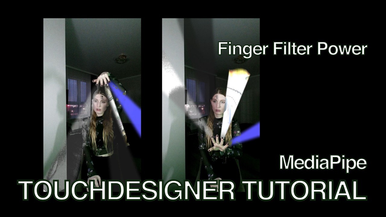 Interactive Effect in TouchDesigner w MediaPipe | TUTORIAL | Finger Filter Power