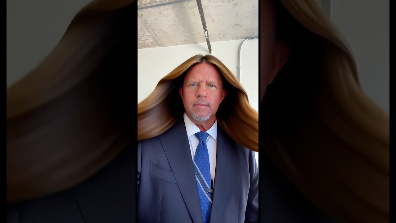 Sometimes you just want to let your hair down 🤣 #funnyai