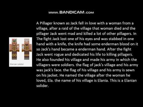 The Elanian story ( story of a series of Minecraft skins on Skindex )