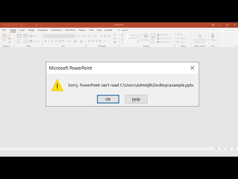 #howtofix Sorry, PowerPoint/Excel/Word can't read.