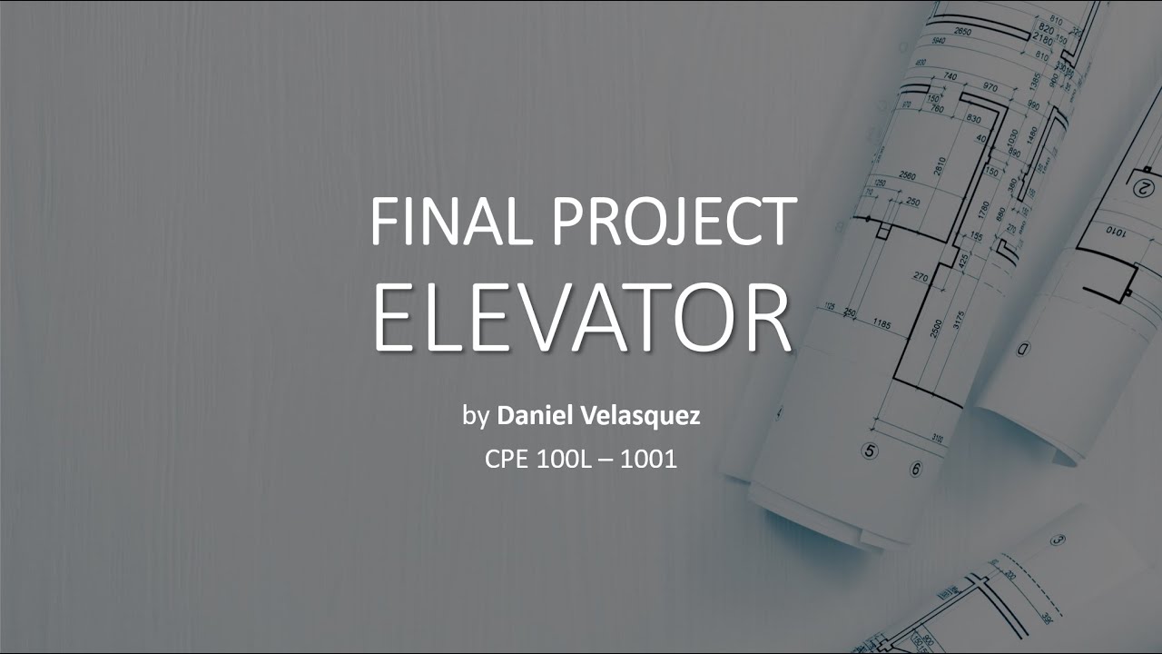 CPE 100L - Final Project (Elevator)