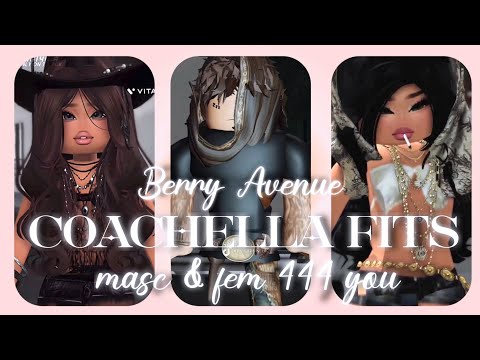 Berry Avenue COACHELLA MASC & FEM Outfits | Roblox TikTok Compilation | KaisyKit8