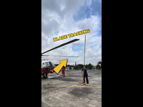 Reasons for putting rods on helicopter blades.