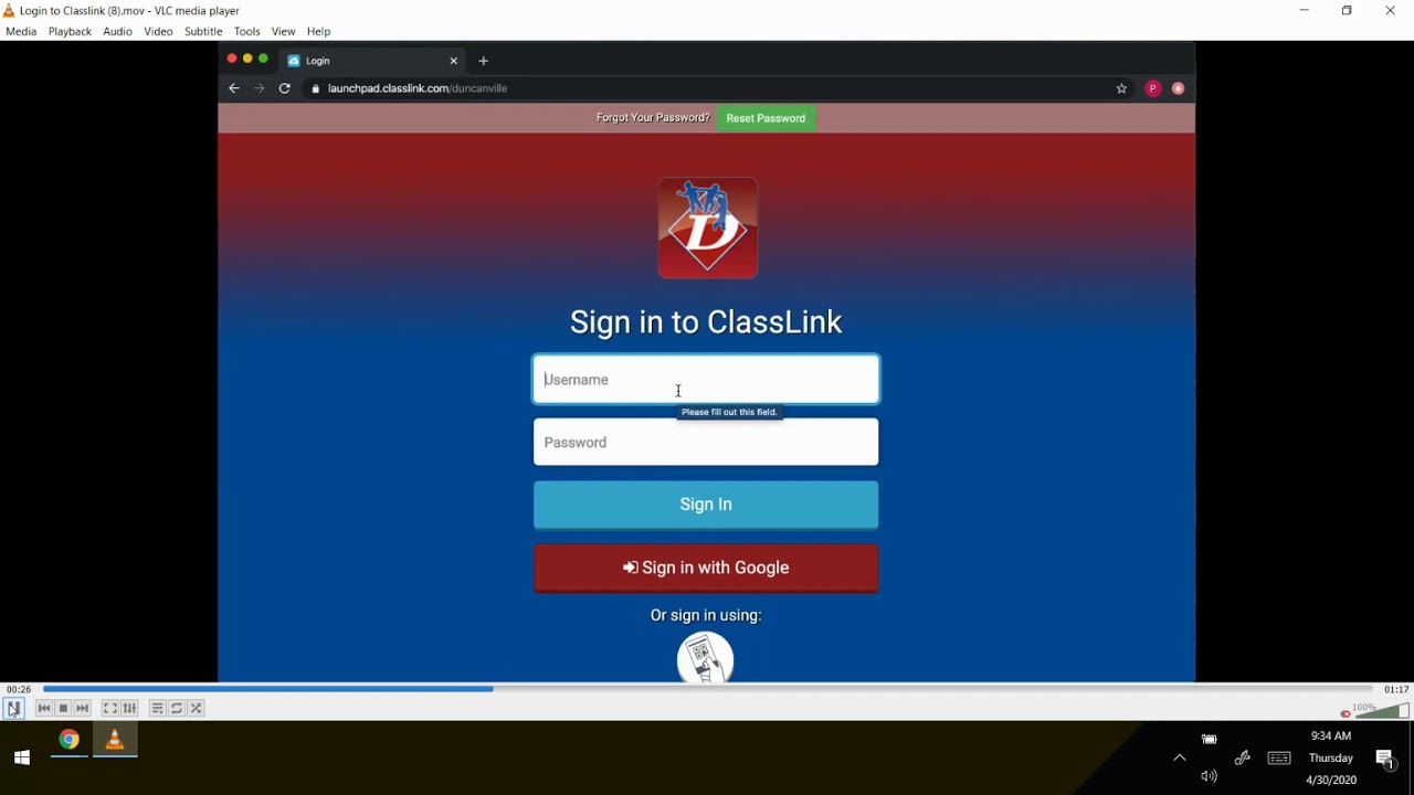 Como accesar a ClassLink