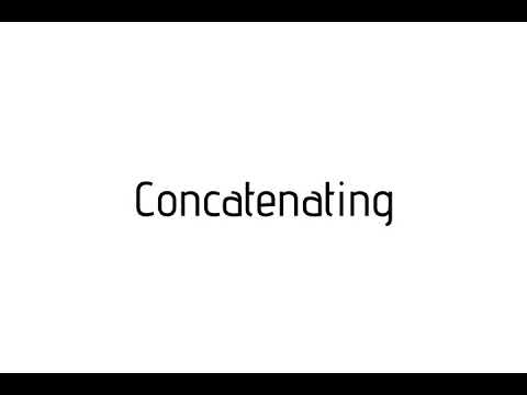 How to pronounce Concatenating / Concatenating pronunciation