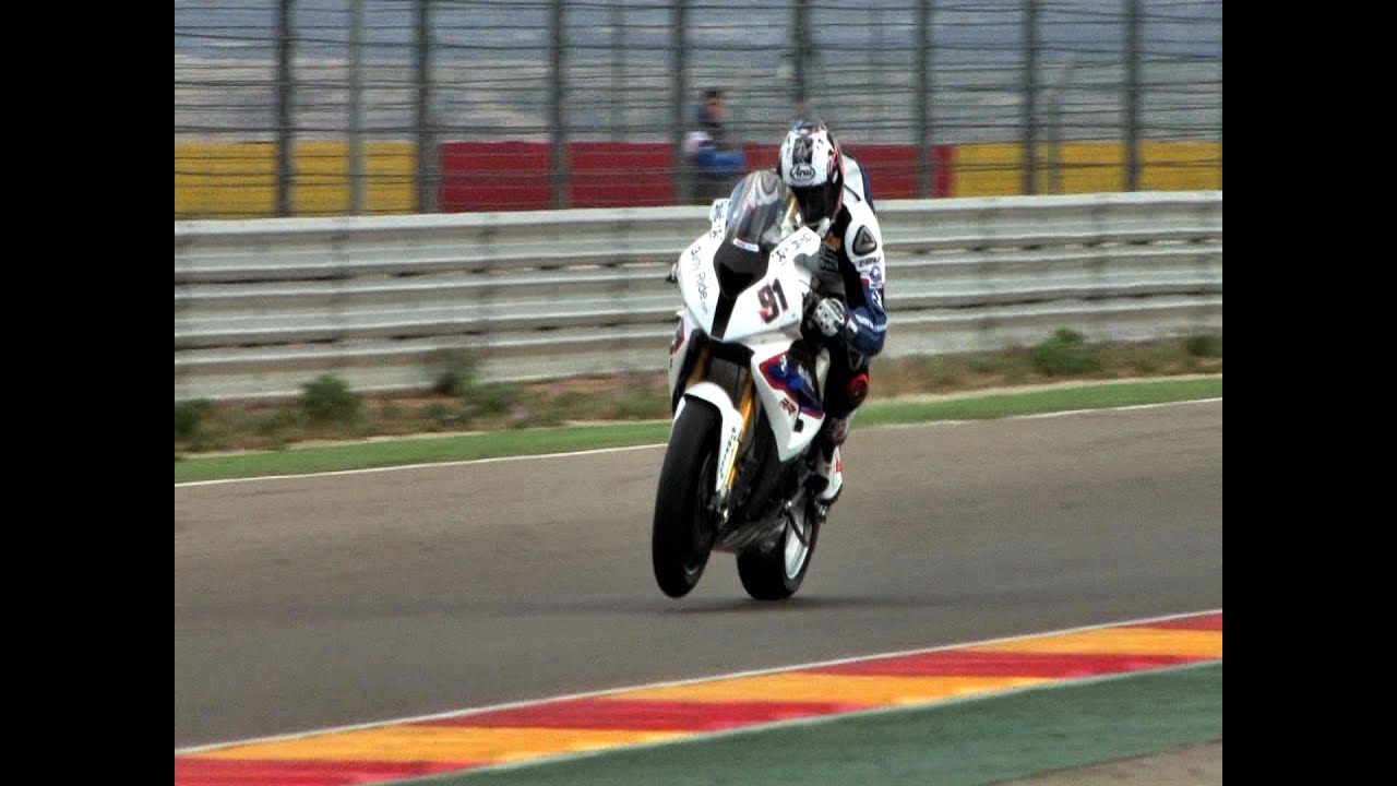 Leon Haslam BMW S 1000 RR Motorland Aragon SBK Track Test Day