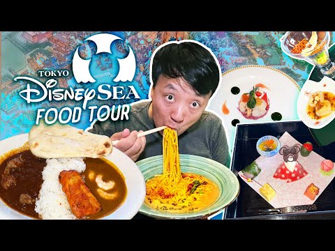 LUXURY DisneySea Restaurant & BIGGEST Udon Noodles in Tokyo Japan