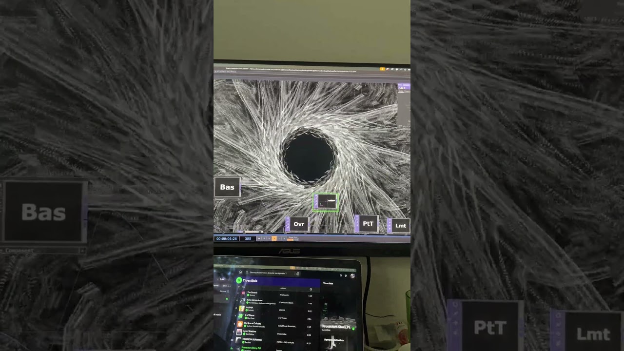 Circle particule system - AIKAN #immersivevisuals #touchdesigner