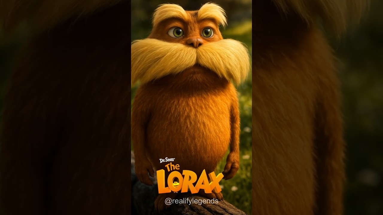 ☁️☘️ Dr.Seuss the Lorax in Real Life #lorax #animation #drseuss #shorts
