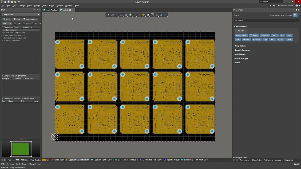 How to do Panelization in Altium Designer