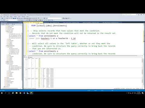 How To Use Left, Right and Full Joins | Microsoft SQL Server 2017 for Everyone